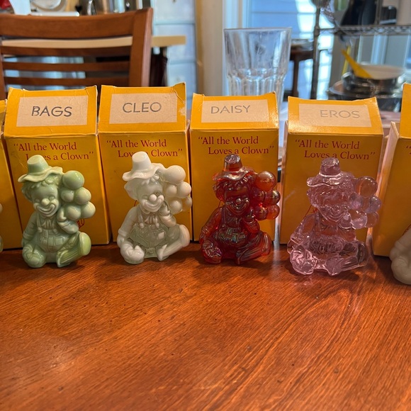 Mosser Glass | Art | Vintage Mosser Glass Clown With Balloons ...